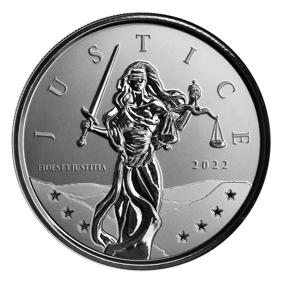 2022 Gibraltar Lady Justice 1 oz Silver Coin – AMTV Gold
